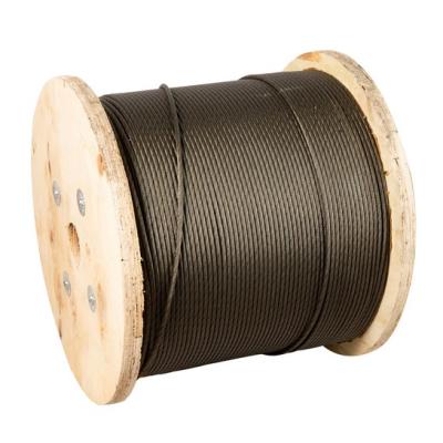China 6*12+7FC Bright Steel Wire Rope for sale