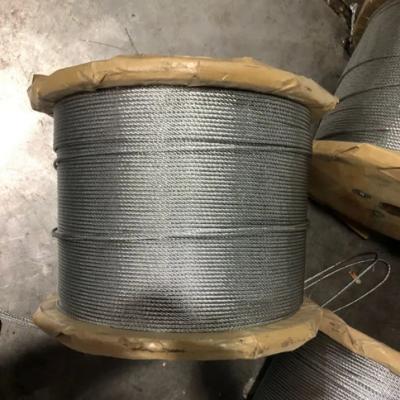 China Galvanized Steel Wire Rope Stranded 1X7 mm Use for Cable for sale