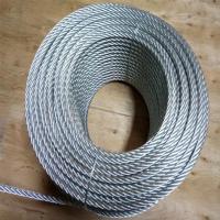China Galvanized 6*12+7FC Wire Rope for Bunding for sale
