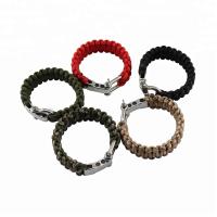 China High Quality Adjustable Shackle Survival Paracord Bracelet Buckle for sale