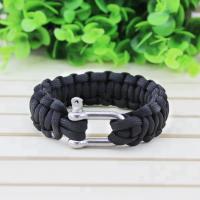 China High Quality Adjustable Shackle Survival Paracord Bracelet Buckle for sale