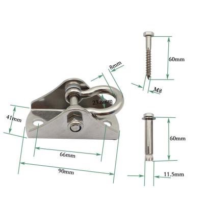 China heavy duty stainless steel hammock swing ceiling hanging hook suspension hardware kit for punching bag yoga for sale