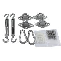 China Stainless Steel Square Sun Shade Sail Hardware Fixing Kit for sale