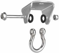 China 450 kg capacity SUS304 stainless steel ceiling hook with M8 carabiner swing hook for hanging chair, concrete wood for sale