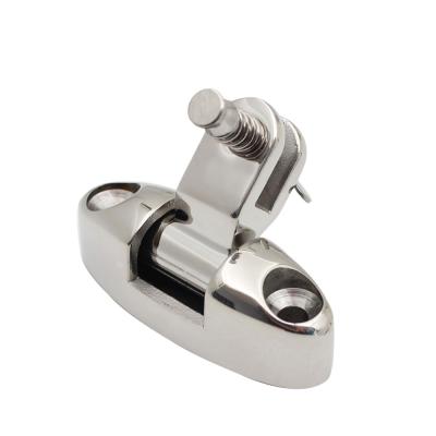 China marine Stainless Steel 316 Boat accessories Bimini Top Swivel Mount Deck Hinge with removable pin for sale