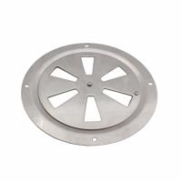 China marine stainless steel Round Louvered style air Vent cover with knob opening 5 inch for sale
