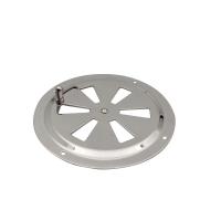 China marine stainless steel Round Louvered style air Vent cover with knob opening 5 inch for sale
