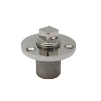 China marine stainless steel 316 boat plumbing fittings round gar board Drain Plug for sale