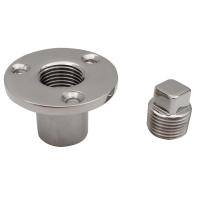 China marine stainless steel 316 boat plumbing fittings round gar board Drain Plug for sale