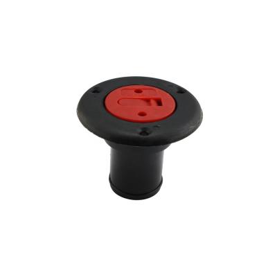 China Black Nylon ABS Plastic UV Stabilized Marine Deck Fuel Tank Filler for sale