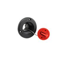 China Black Nylon ABS Plastic UV Stabilized Marine Deck Fuel Tank Filler for sale