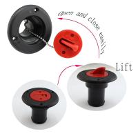 China Black Nylon ABS Plastic UV Stabilized Marine Deck Fuel Tank Filler for sale