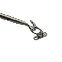 China Heavy Duty Marine Stainless Round Ring Attached Oblong Eye Plate for sale