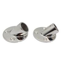 China factory direct supply stainless steel deck hardware 45 degree round flange base for sale