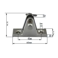 China 4 Bow Bimini Top Boat Stainless Steel Fittings Marine Hardware Set for sale