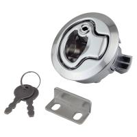 China Zinc Alloy Chrome Flush Slam Lift Lock-Key Deck Hatch Lock for sale