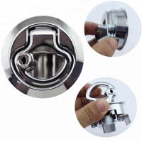 China Zinc Alloy Chrome Flush Slam Lift Lock-Key Deck Hatch Lock for sale