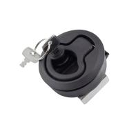 China Marine Deck Slam Latch Black Pull Round Locking lift handle Flush for sale