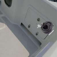China Marine Deck Slam Latch Black Pull Round Locking lift handle Flush for sale