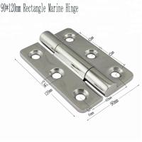 China Heavy Duty Mirror Stainless Marine Rectangle Strap Utility Door Hinge for sale