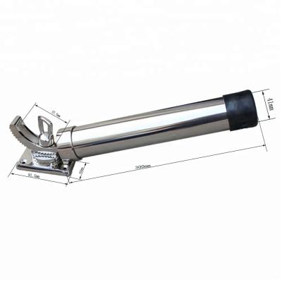 China Stainless Marine hardware Boat Deck Adjustable Swivel Fishing Rod Holder for sale