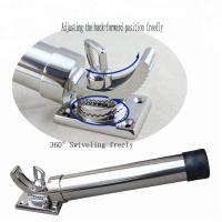 China Stainless Marine hardware Boat Deck Adjustable Swivel Fishing Rod Holder for sale