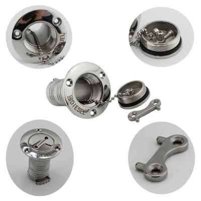 China Mirror Finish SS316 Boat Deck Filler for Gas Water Diesel and Water for sale