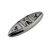 China Mirror Polished Marine Deck Mount Yacht Cable Folding Pull-up boat Cleat for sale