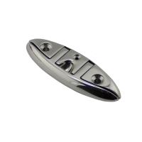 China Mirror Polished Marine Deck Mount Yacht Cable Folding Pull-up boat Cleat for sale