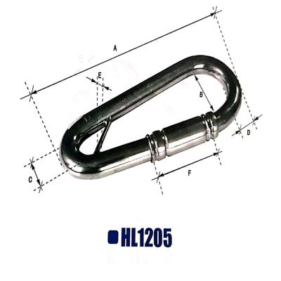 China SS Spring hook with bar 1205 for sale