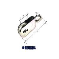 China Flat swivel eye pulley (casted sheave with brass bushing) 0804 for sale