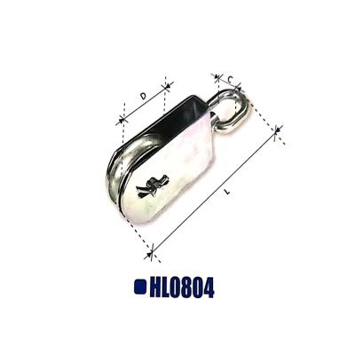 China Flat swivel eye pulley (casted sheave with brass bushing) 0804 for sale
