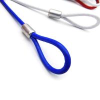 China Colorful PVC/TPEE Coated Anti-UV Stainless Steel Galvanized Wire Rope Assembly Sling Basketball Net for Sports for sale