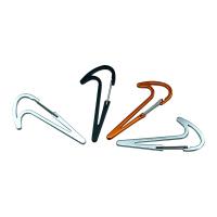 China 5cm aluminum d shape carabiner keychain in stocking customized color or logo be ok for sale