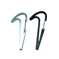 China 5cm aluminum d shape carabiner keychain in stocking customized color or logo be ok for sale