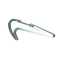 China 5cm aluminum d shape carabiner keychain in stocking customized color or logo be ok for sale