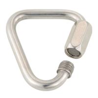China Stainless Steel Or Zinc Plated Delta Shaped Triangle Quick Link For Belt for sale