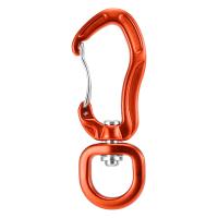 China eavy duty Hiking Aluminum Carabiner Climbing Multi Tool 4KN Swivel Carabiner hook for Dog Leash for sale