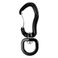 China eavy duty Hiking Aluminum Carabiner Climbing Multi Tool 4KN Swivel Carabiner hook for Dog Leash for sale