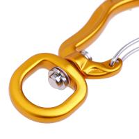 China eavy duty Hiking Aluminum Carabiner Climbing Multi Tool 4KN Swivel Carabiner hook for Dog Leash for sale