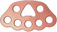 China Multi Anchor Plate Paw Rigging Plate 8-hole Descender for Rescue and Outdoor Climbing for sale