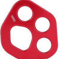China CE Safety Outdoor Multi Anchor Plate Paw Rigging Plate 4 Holes Aluminum Multi Anchor Point Connector Gear for Rock Climbing for sale