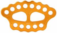 China Aluminum Alloy Paw Rigging Plate 15 Holes Multipliers Anchor Plate Climb Descender Climbing for sale