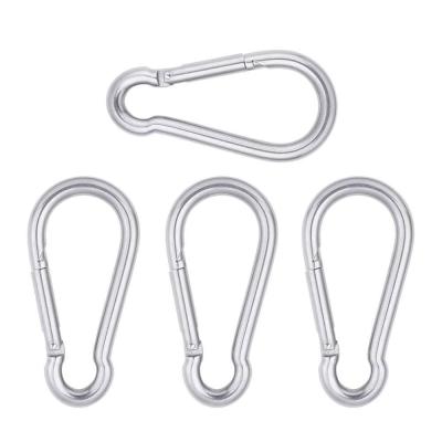 China Multifunctional CE Aluminium Quick Link Lock Carabiner Customized Color Hook Stainless Steel Carabiner for sale