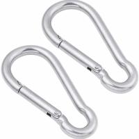China Multifunctional CE Aluminium Quick Link Lock Carabiner Customized Color Hook Stainless Steel Carabiner for sale