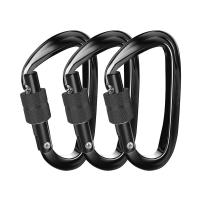 China Personalized OEM/ODM 7075 Aluminum Alloy 12KN Screw Lock Multi Tool Outdoor Lightweight Climber Equipment Carabiner for sale