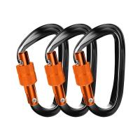 China Personalized OEM/ODM 7075 Aluminum Alloy 12KN Screw Lock Multi Tool Outdoor Lightweight Climber Equipment Carabiner for sale
