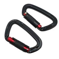 China Durable Equipment Safe D-Shape Lightweight 7075 Aluminum Alloy Multi Tool 24KN Auto Lock with Twistlock Design Carabiner for sale