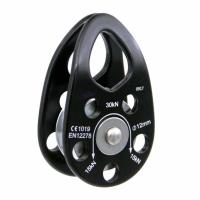 China Wholesale Rigging Rescue Aluminum Double Swing Cheek Pulley for Climbbing for sale