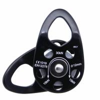 China Wholesale Rigging Rescue Aluminum Double Swing Cheek Pulley for Climbbing for sale